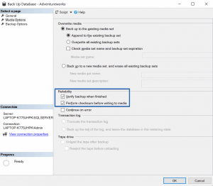 RESTORE VERIFYONLY and CHECKSUM options – SQLBackupAndFTP's blog