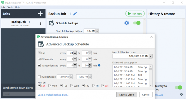 How To Backup Sql Database Automatically Using Sqlbackupandftp Sqlbackupandftps Blog