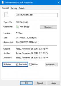 Cannot Open Backup Device Operating System Error 5(Access is Denied) – SQLBackupAndFTP's blog