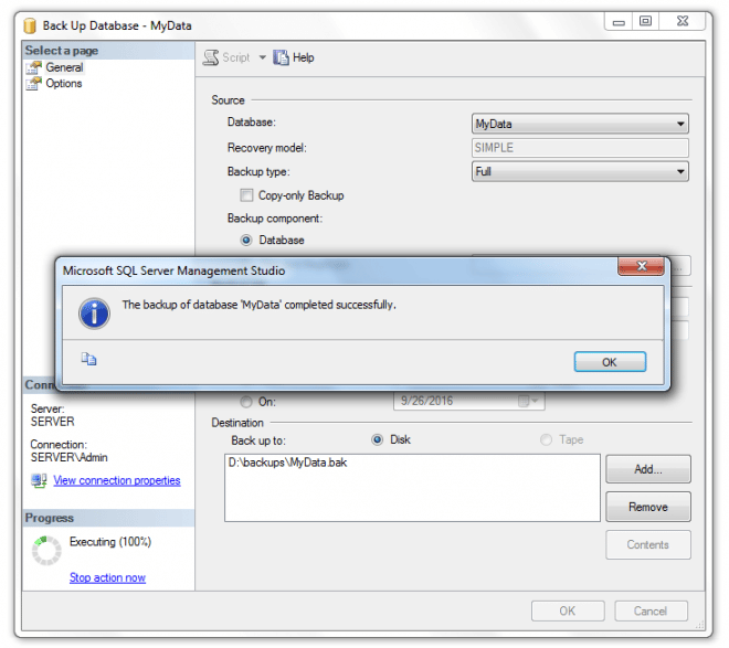 Cannot use the backup file because it was originally formatted with ...