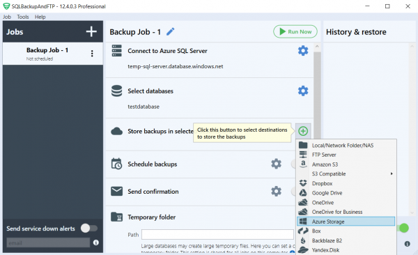 How to backup Azure SQL Database to Local Machine – SQLBackupAndFTP's blog
