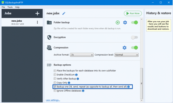 Recommendation on how to Backup Large Databases with SQLBackupAndFTP – SQLBackupAndFTP's blog