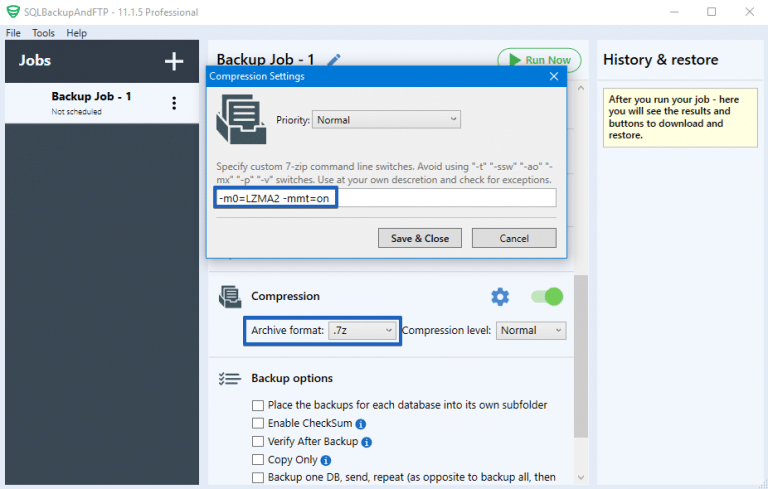 Recommendation On How To Backup Large Databases With Sqlbackupandftp Sqlbackupandftps Blog