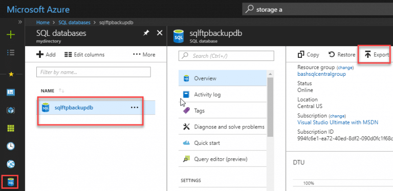 How To Backup Azure Sql Database To Local Machine Sqlbackupandftp S Blog