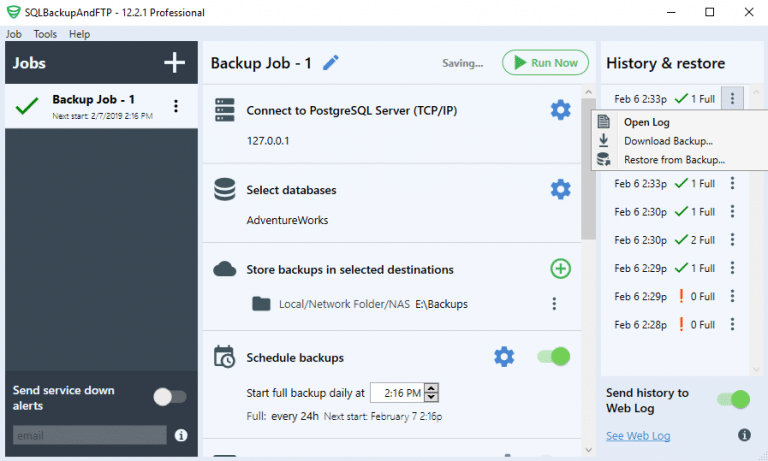 How to backup PostgreSQL with SQLBackupAndFTP – SQLBackupAndFTP's blog