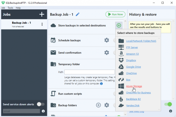 How To Backup Mysql To Azure Storage Sqlbackupandftps Blog