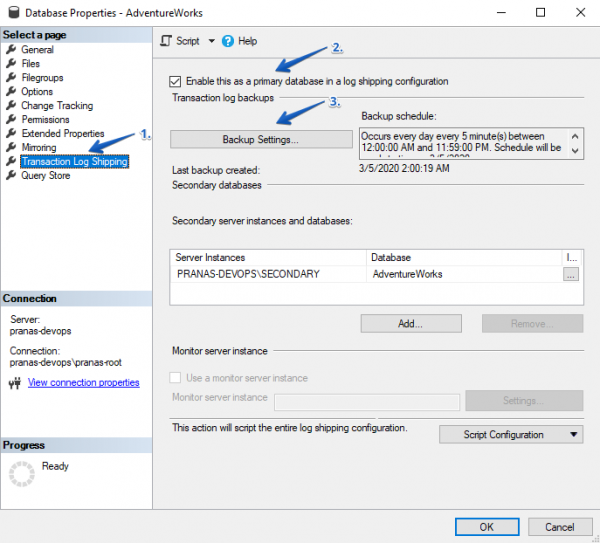 Scheduled Restore. How to Set Up Log Shipping | SQLBackupAndFTP's blog