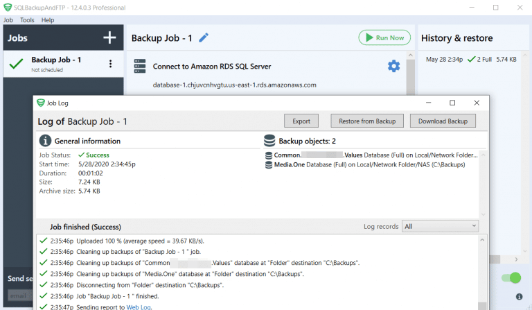 How To Backup And Restore Amazon Rds Sql Server Sqlbackupandftps Blog